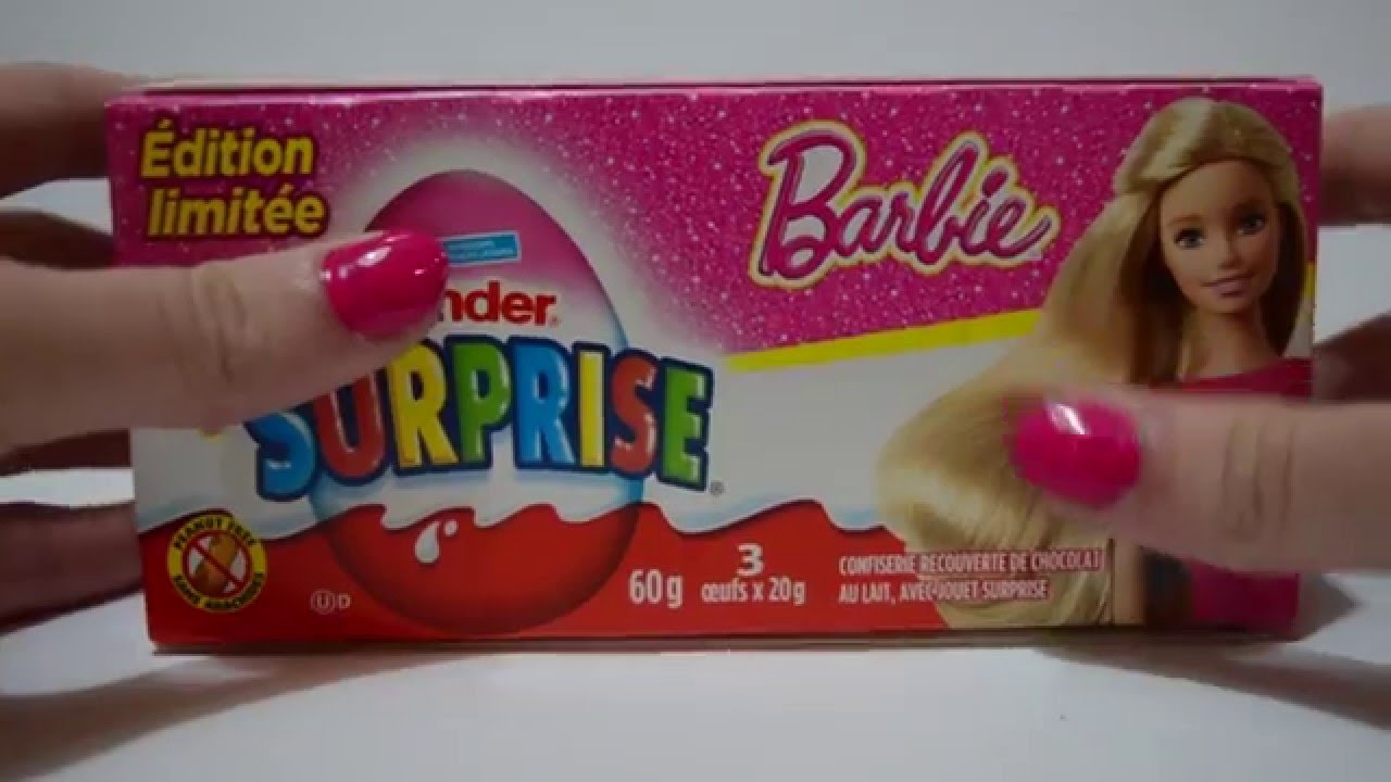 Kinder Surprise Egg Barbie Edition Unboxing - YouTube