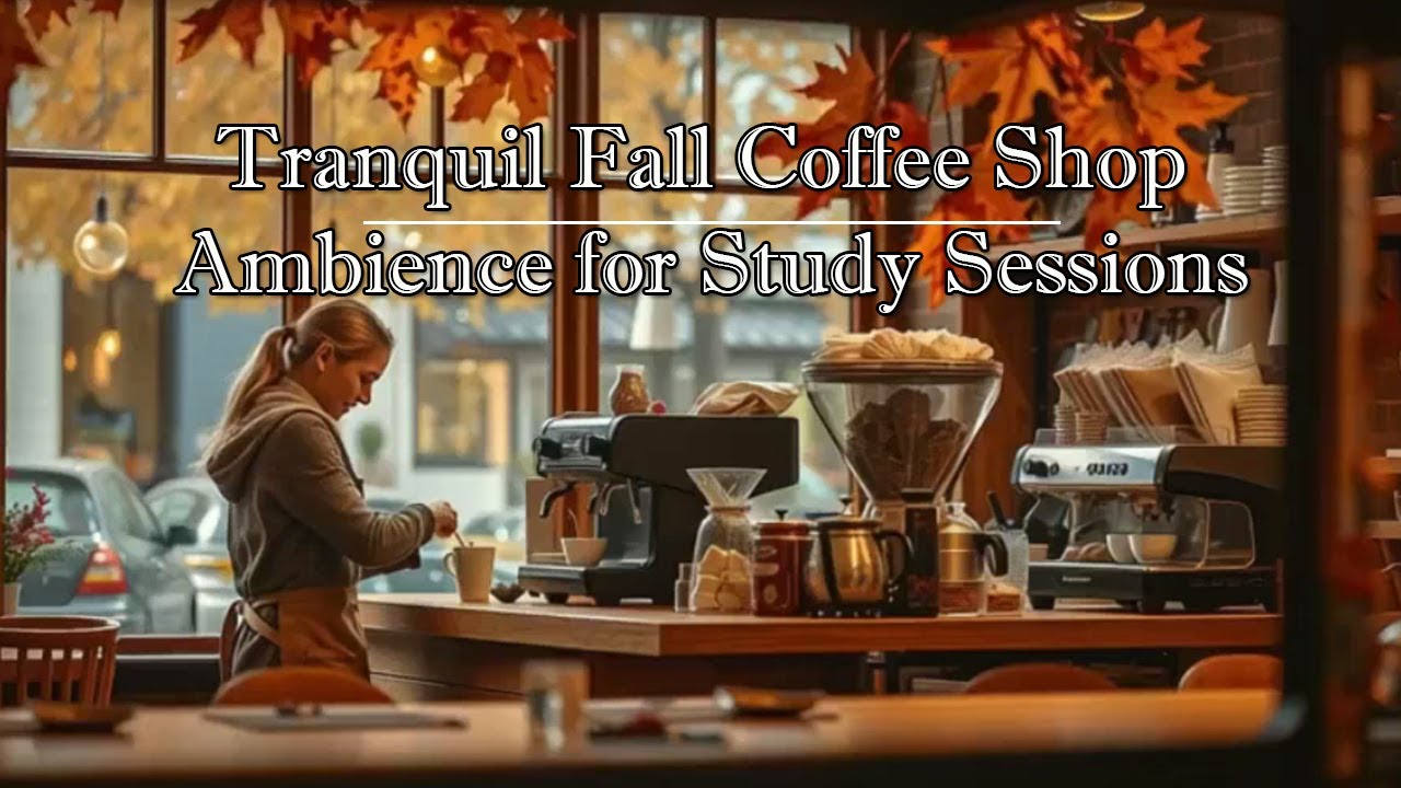 Tranquil Fall Coffee Shop Ambience for Study Sessions. - YouTube