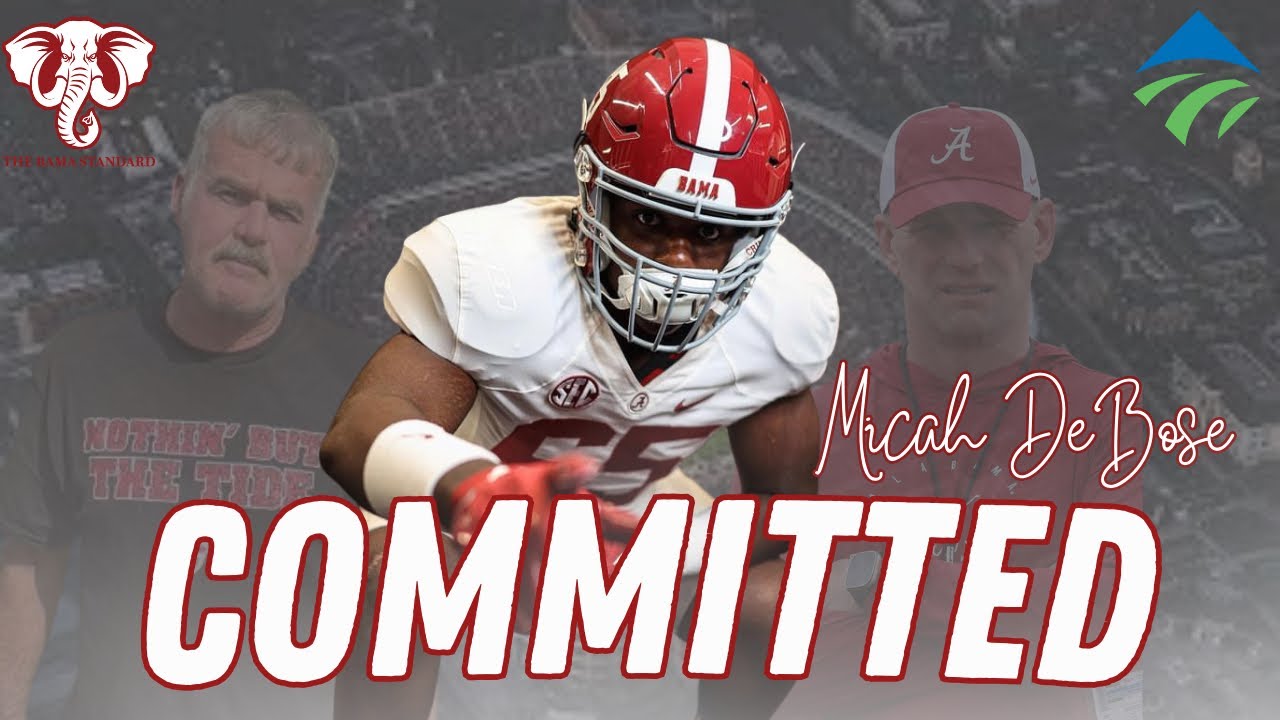 BREAKING NEWS: 4 Star OT Micah DeBose has COMMITTED to ALABAMA! - YouTube