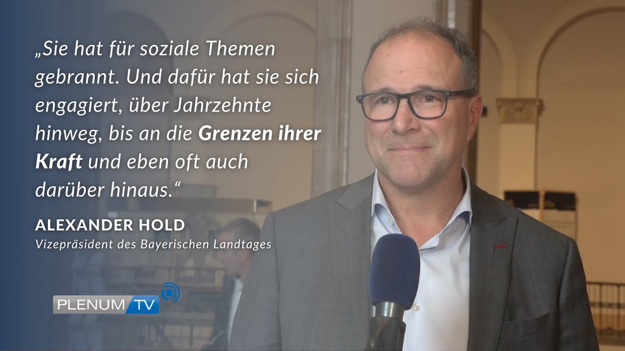 Zum Tod von Barbara Stamm: Alexander Hold - YouTube