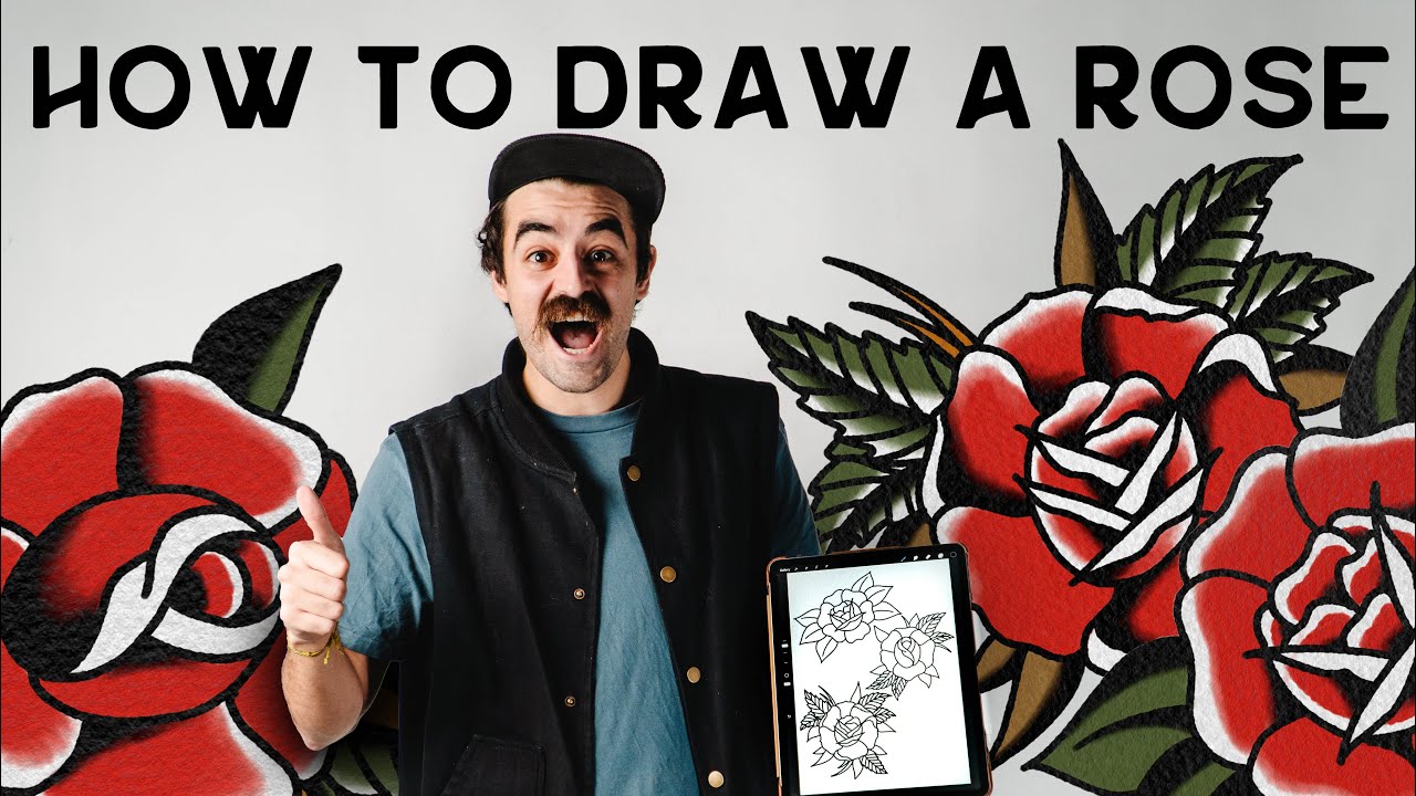 3 Ways To Draw A Rose - YouTube