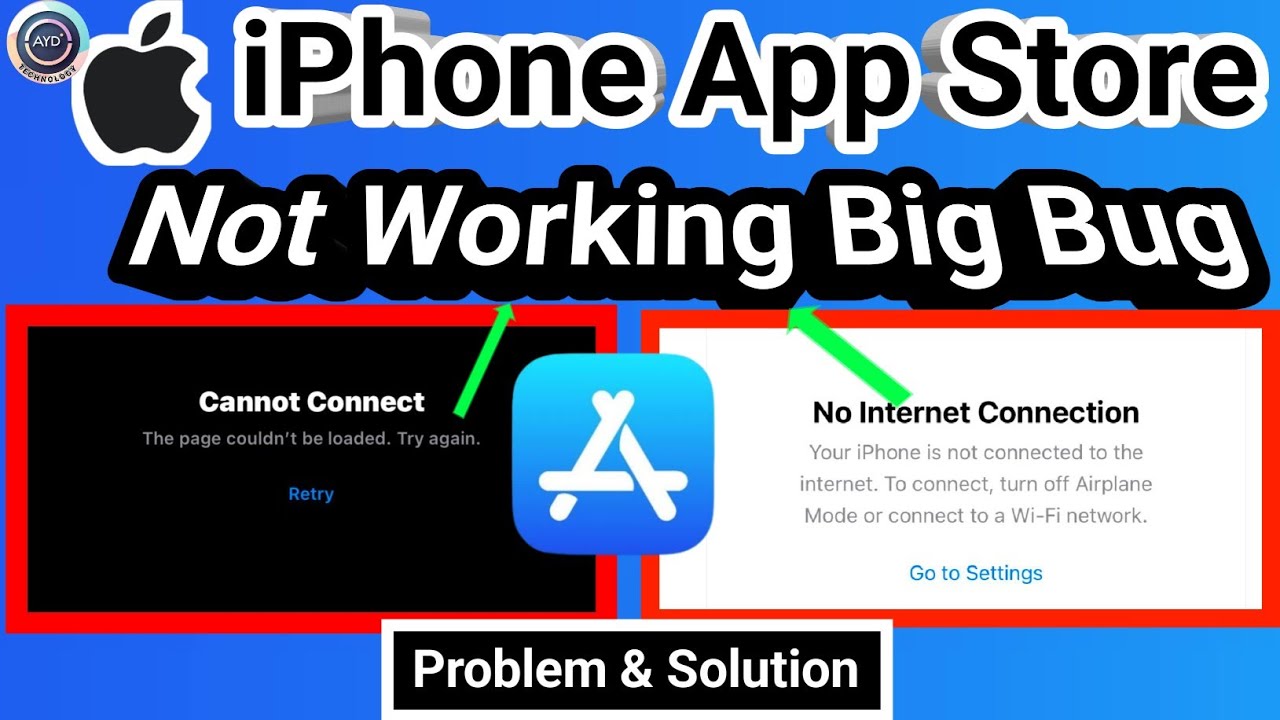 iPhone App Store Not Working Today | iphone app store no internet ...