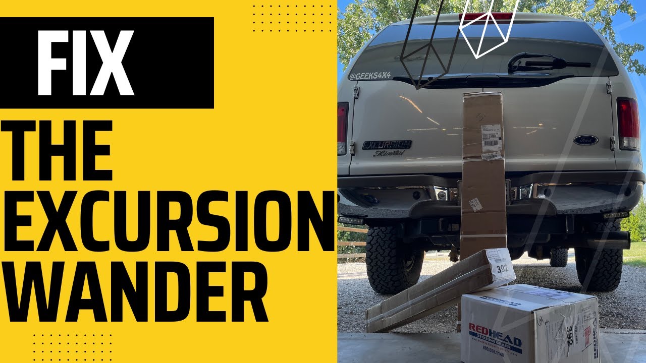 Ford Excursion steering upgrades. Lets fix that wander - YouTube