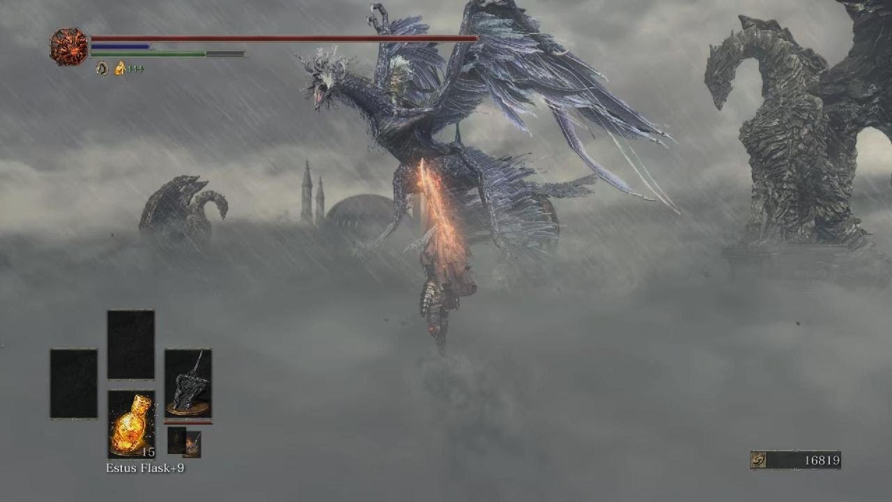 DARK SOULS III Nameless King boss fight - YouTube