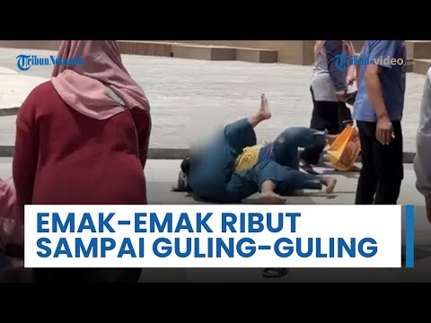 Video Viral Emak-emak Berkelahi di Alun-Alun Sidoarjo, Diduga Gegara Rebutan Lahan Permainan