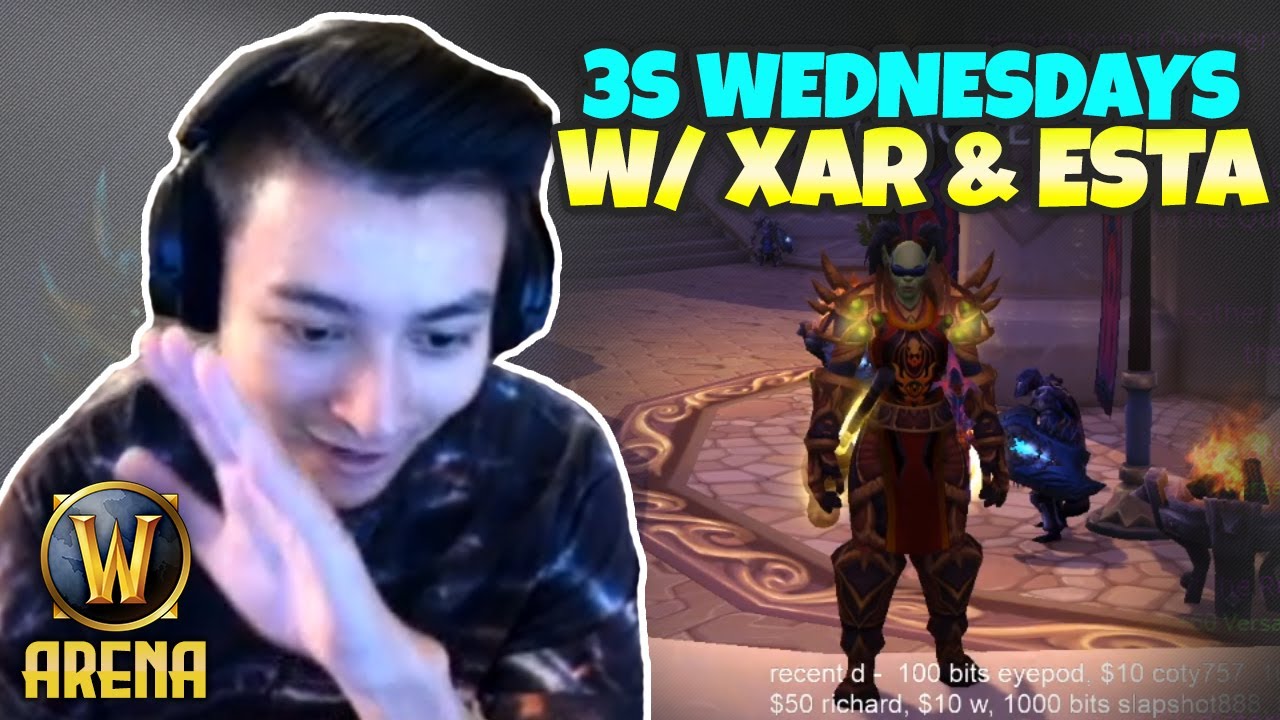 Pikaboo 3s Wednesdays w/ Xaryu & Estarossa | WoW Arena - YouTube