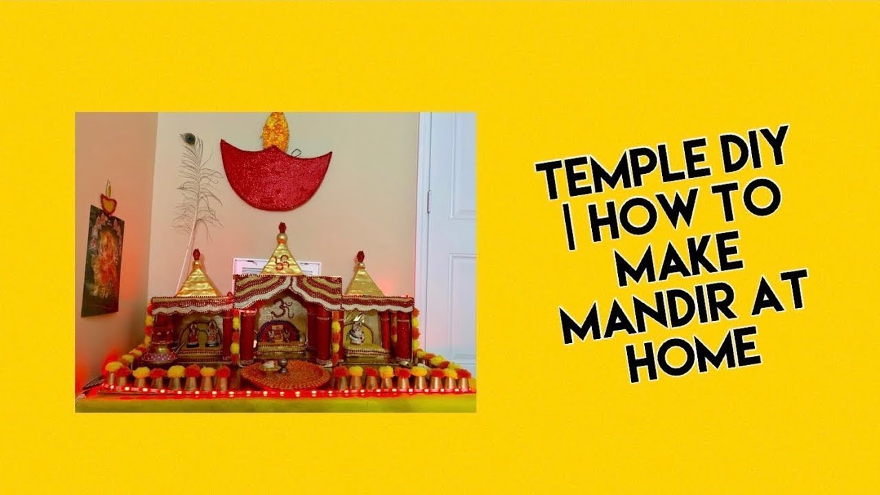 Mandir DIY Mandir Design How To Make Mandir At Home YouTube Mandir DIY Mandir Design How To Make Mandir At Home YouTube