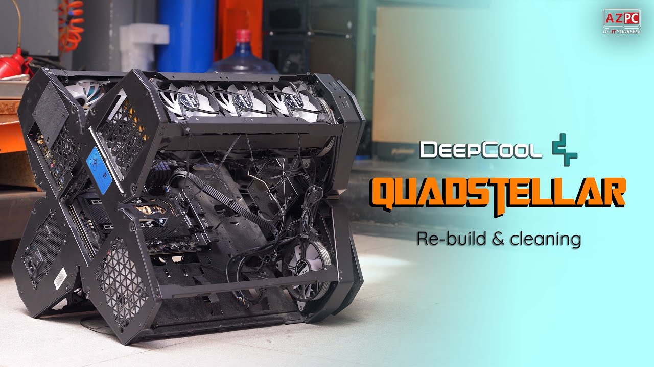 Vệ sinh bảo dưỡng pc case Deep Cool Quad Stellar - YouTube