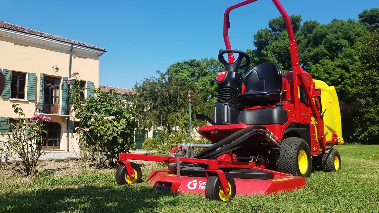 Gianni Ferrari GTS con rasaerba frontale 132 Dual-Cut mulching e ...