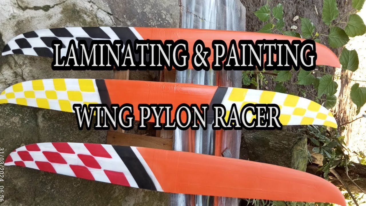 Laminating and Painting Balsa Wing - Build Electric Pylon Racer - YouTube