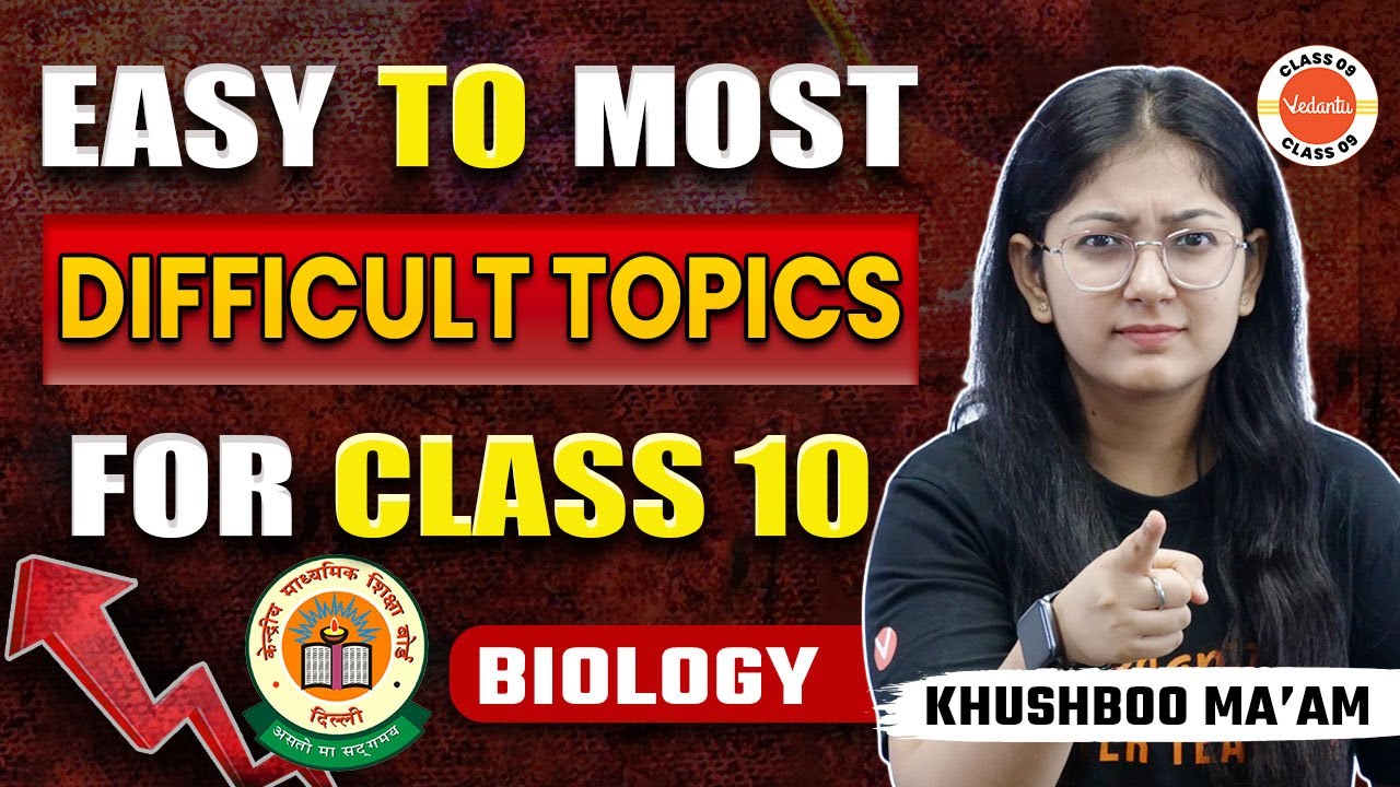 Easy to Most Difficult topics for Class 10 - Biology - YouTube