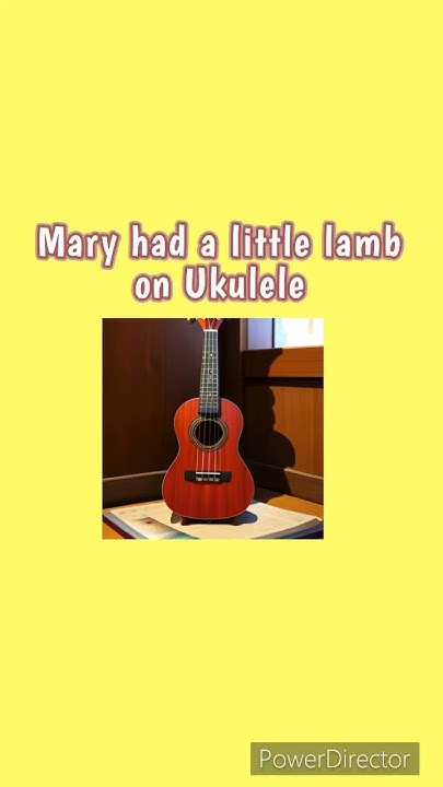 Suitable for beginners- Mary had a little lamb on Ukulele 🐑🐑🐑 - YouTube