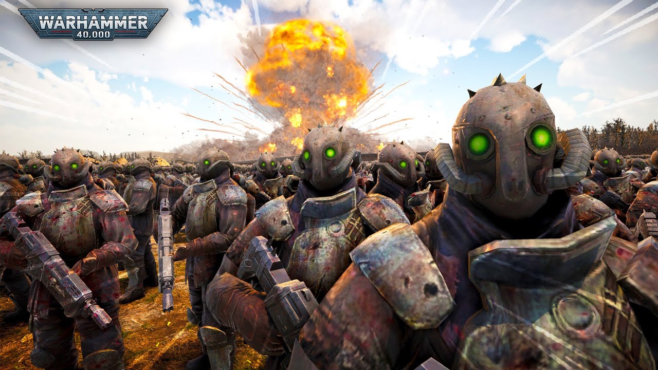 ORK WAAGH v's CHAOS MEGA SWARM! | UEBS2 Warhammer 40K - YouTube