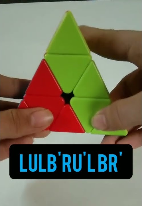 HOW TO MAKE CHECKERBOARD PATTERN ON PYRAMINX CUBE #SHORTS - YouTube