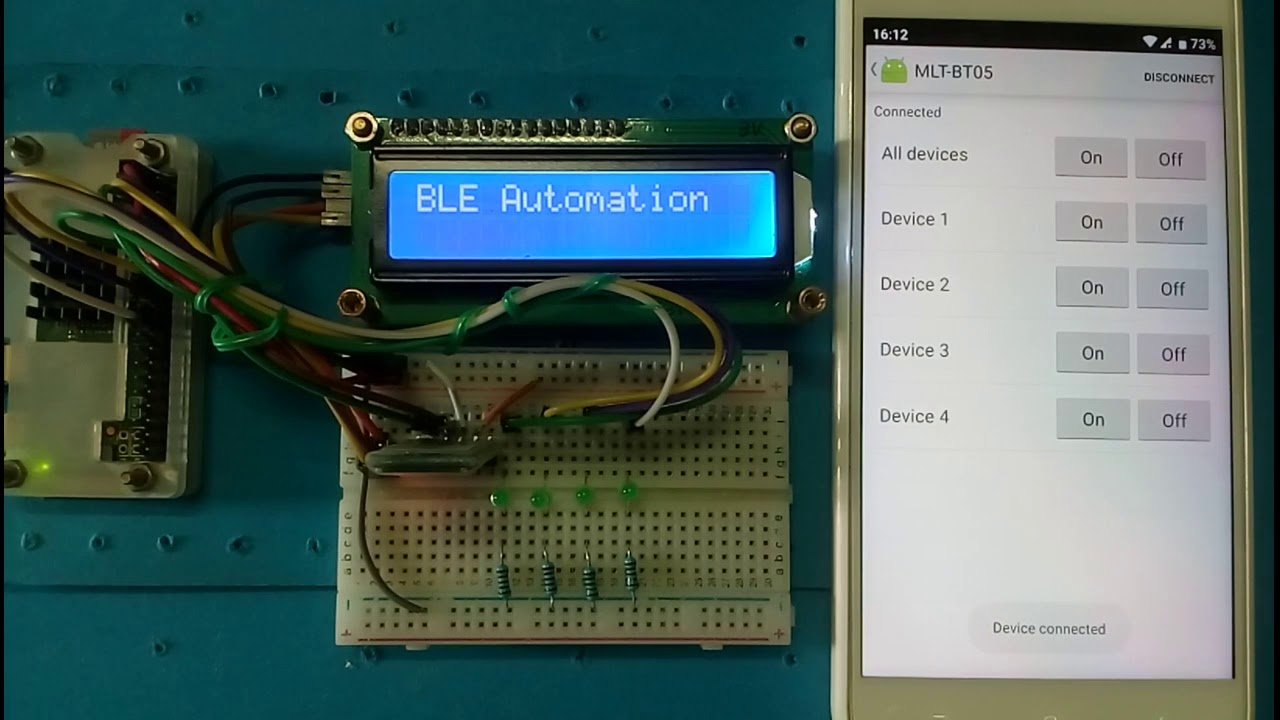 Raspberry Pi BLE home automation - YouTube