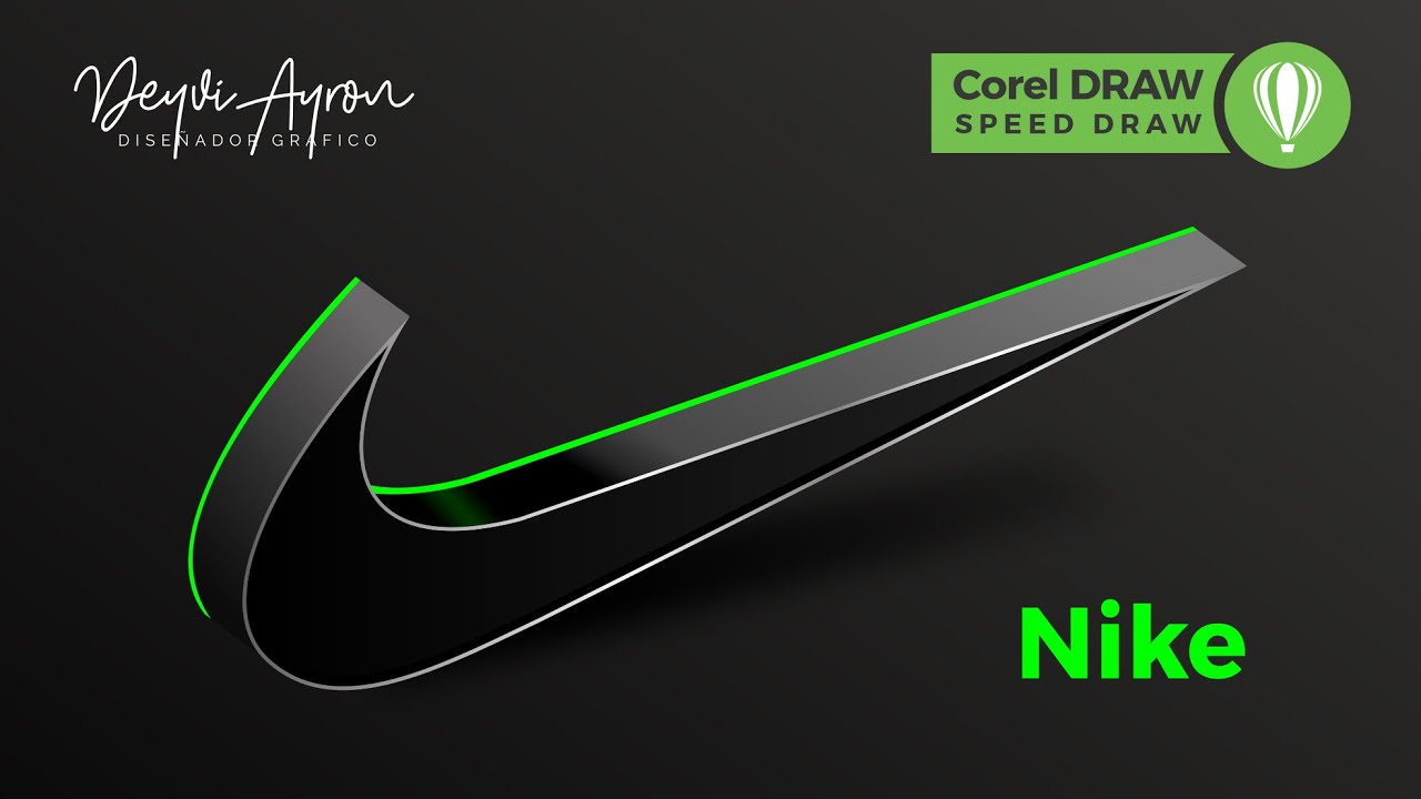 🎥 LOGO NIKE 🟢 CorelDRAW | Descarga gratis CDR | SPEED DRAW - YouTube