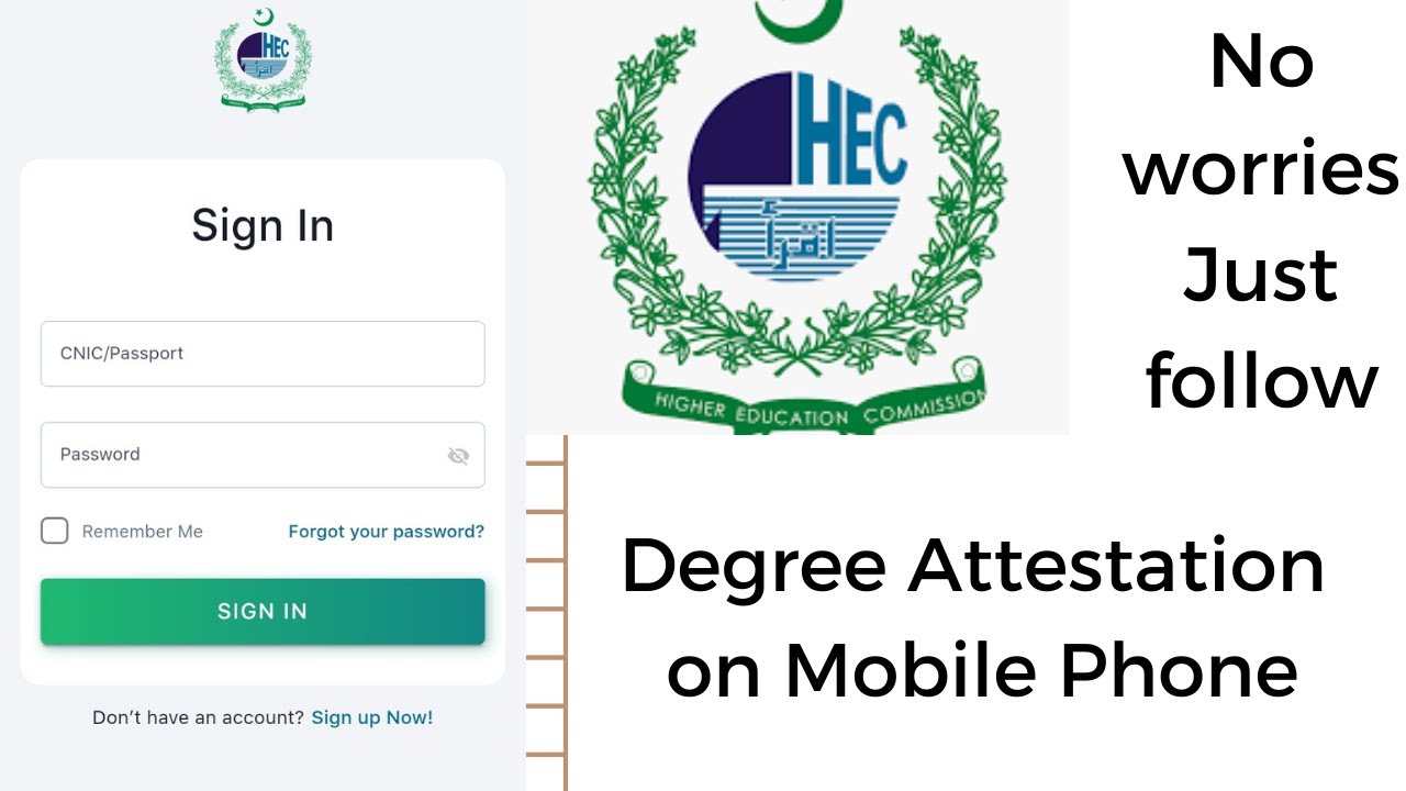 How to Attested Degrees from HEC On Mobile phone using APP | SHAJAR ...