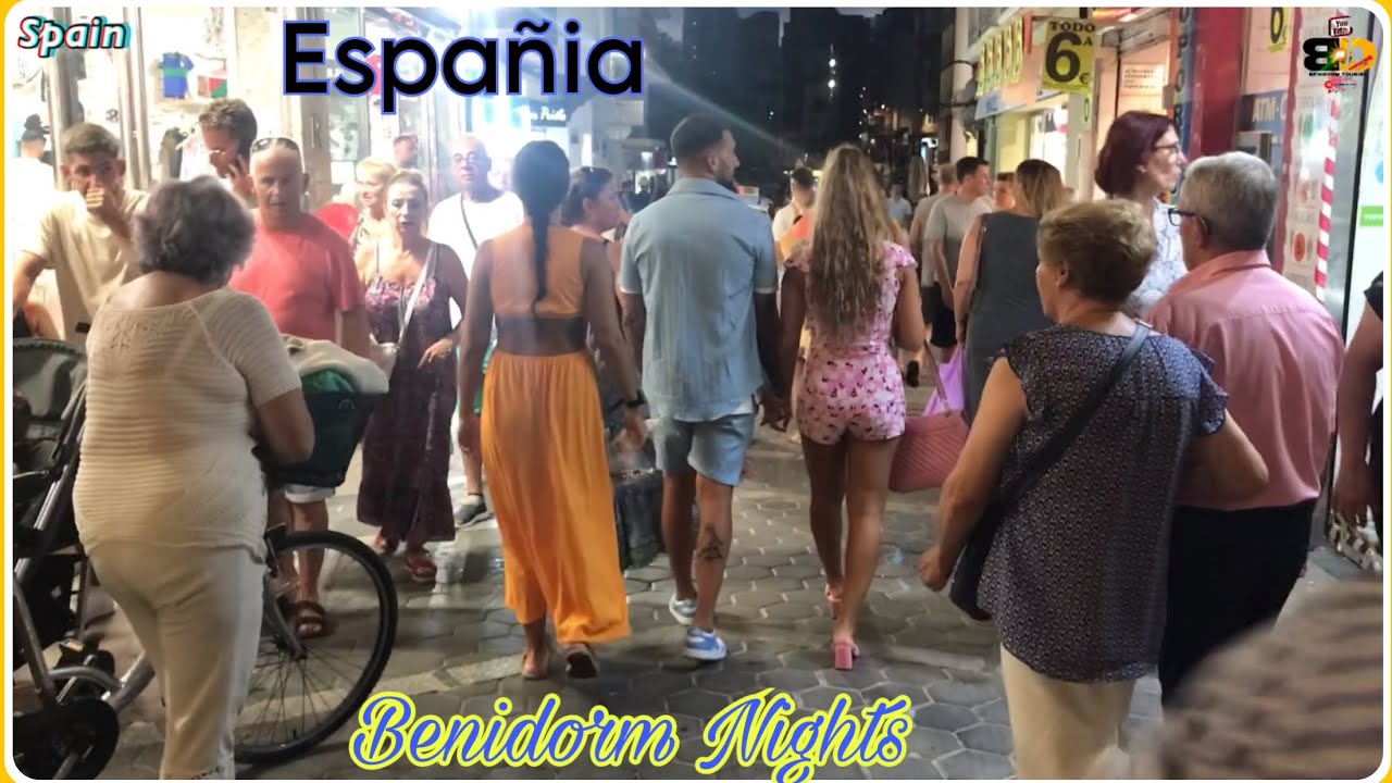 Benidorm Night Life Beaches & Center Benidorm Spain Nights in Summer ...