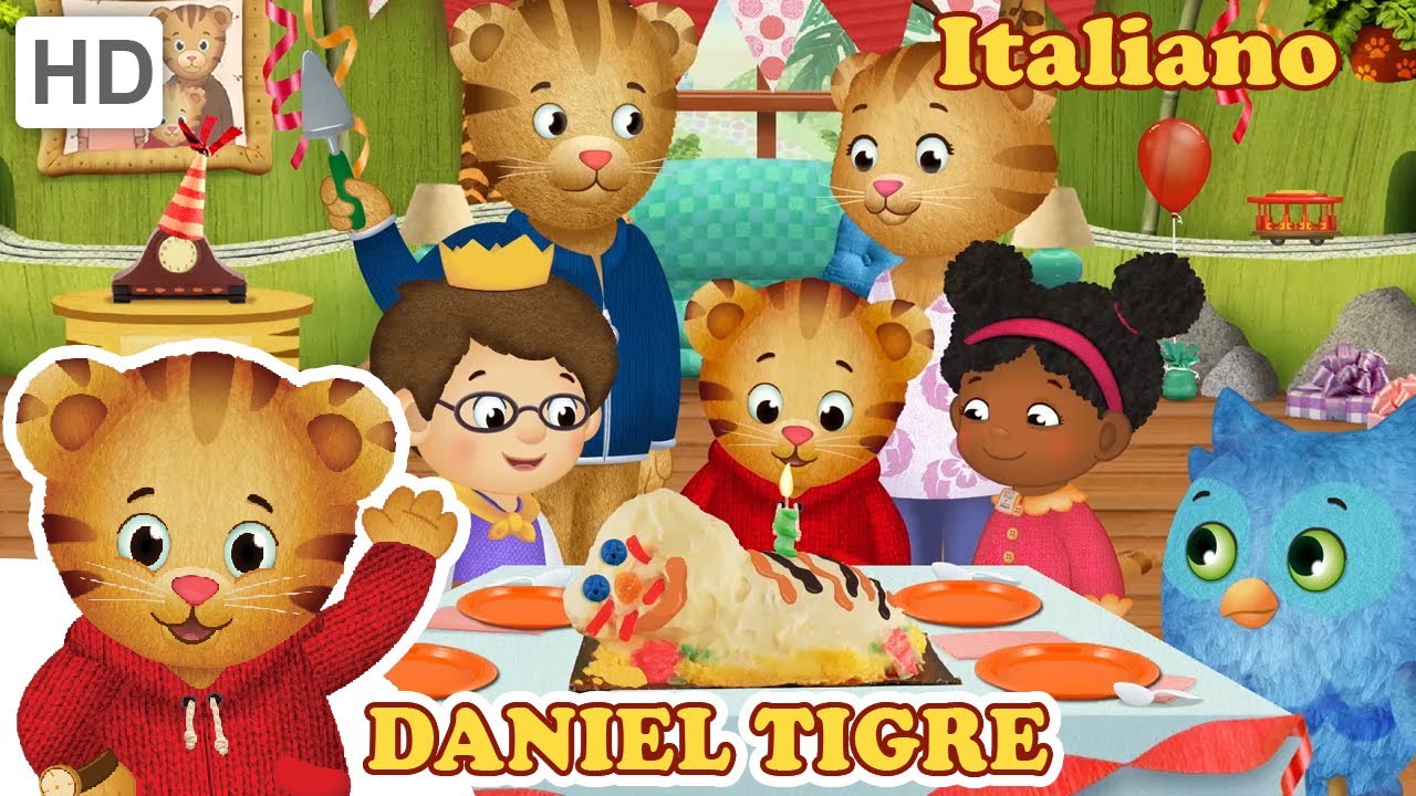 Daniel Tigre in Italiano 🎁🤡 Feste di compleanno con gli amici 🎈🎂 Video ...