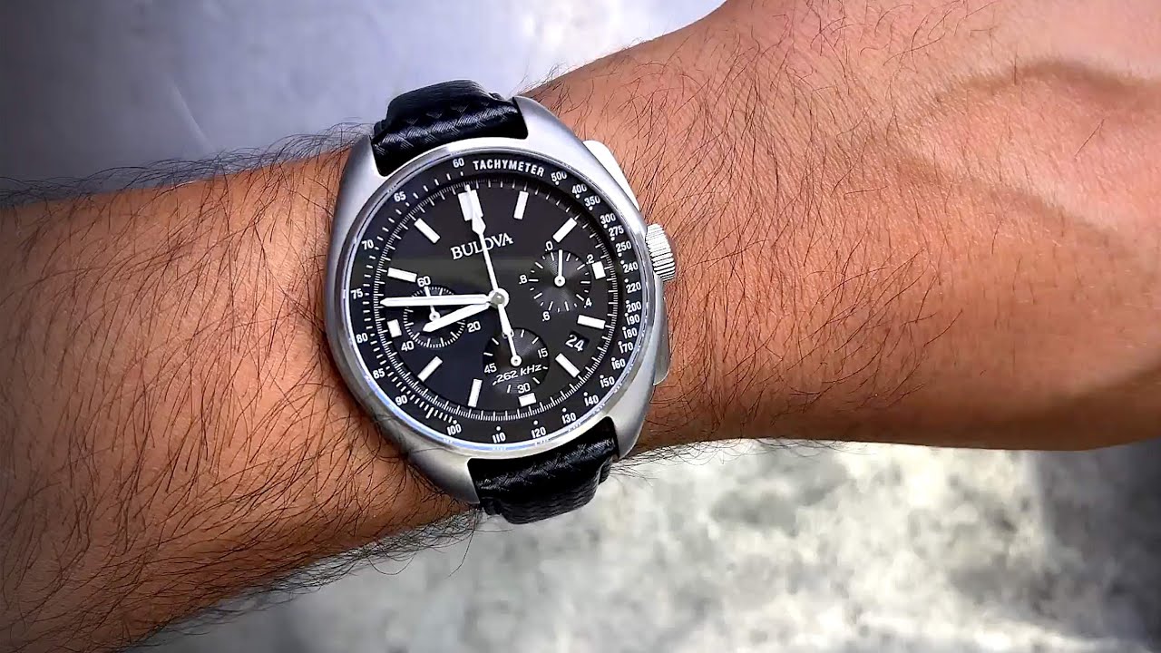 Bulova's "Moon Watch" Lunar Pilot 45mm 96B251 - YouTube