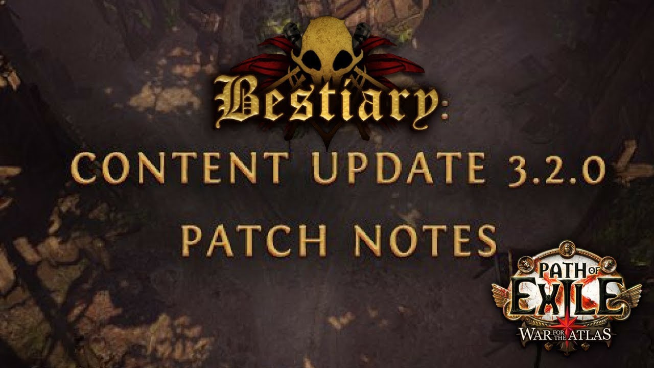 PoE 3.2 Patch Notes - Analysis (with Timestamps) - Path of Exile - YouTube