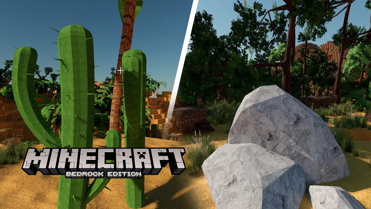 TRY 3D mesh models in your Minecraft Bedrock !!! DOWNLOAD LINK - YouTube