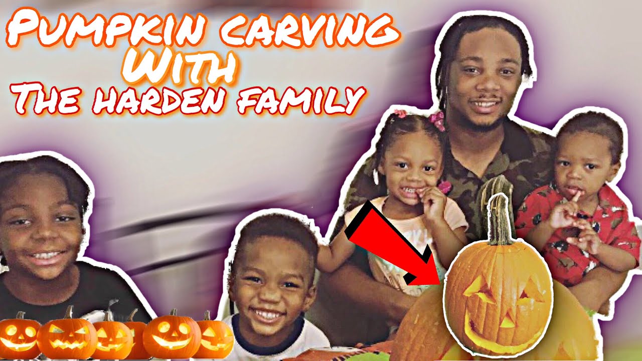 PUMPKIN CARVING WITH THE HARDEN FAMILY - YouTube