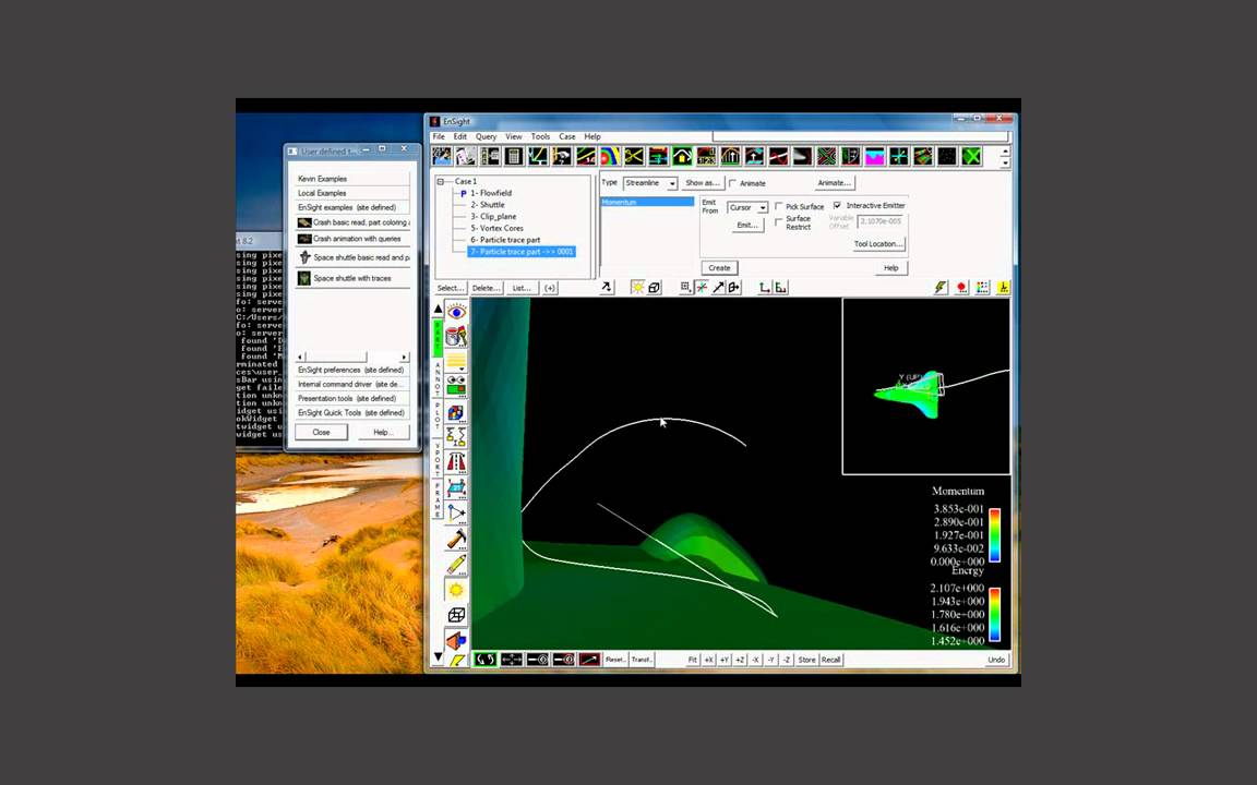 Ensight keyframe 옵션을 이용하여 animation 만드는 예제 2. - YouTube