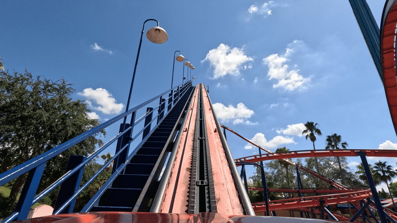 Scorpion | Busch Gardens Tampa Bay | DEFUNCT ROLLER COASTER | Front Row ...