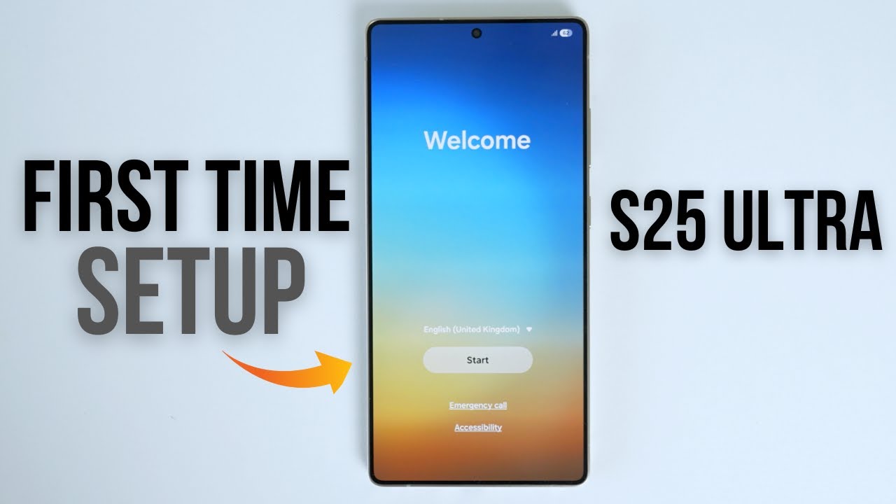How to Setup Samsung Galaxy S25 Ultra for the First Time - YouTube