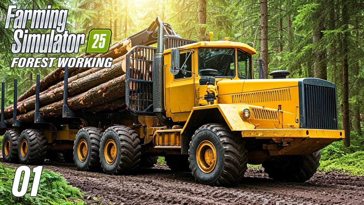 Log Harvesting Loading on Truck, Volvo Truck Transport Wood at sawmill ...