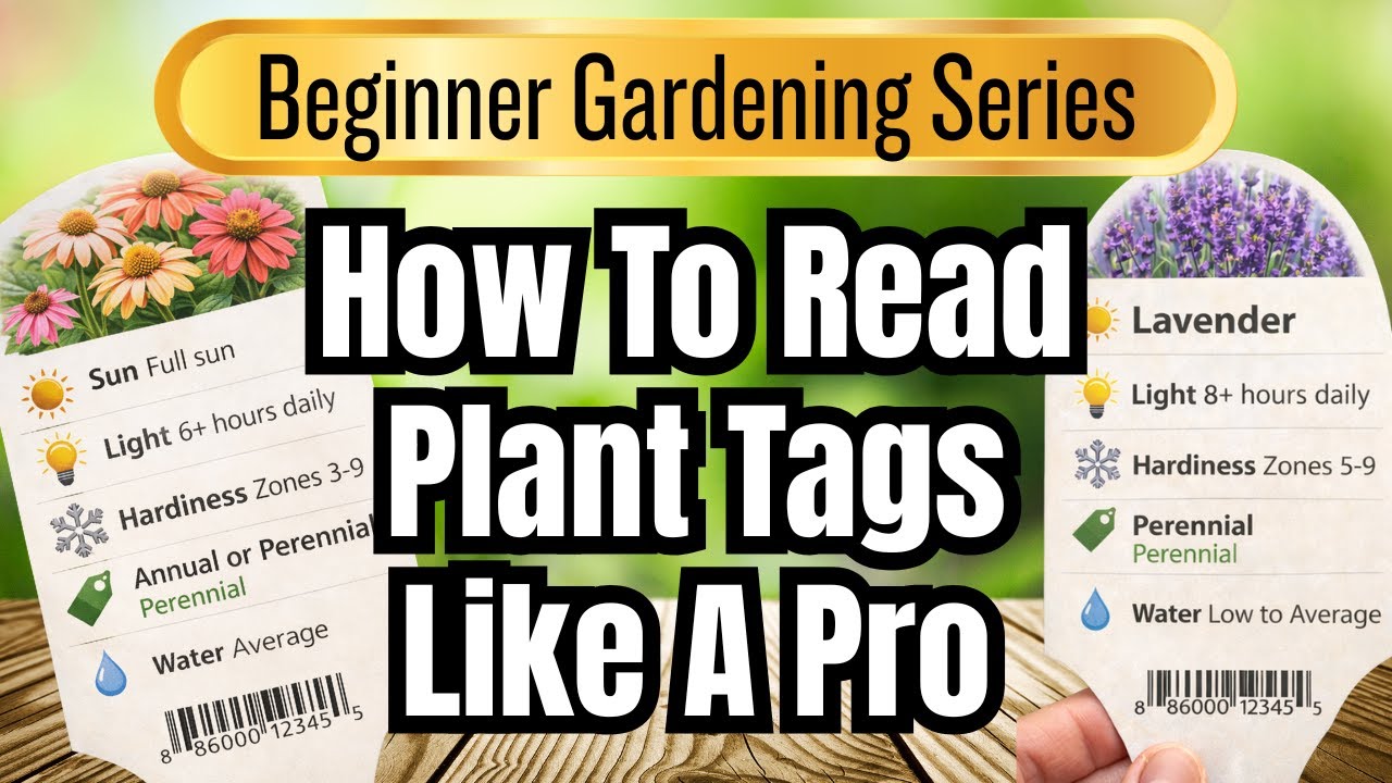 🪴 How To Read PLANT TAGS Like A Pro | Beginner Gardening Series Video ...