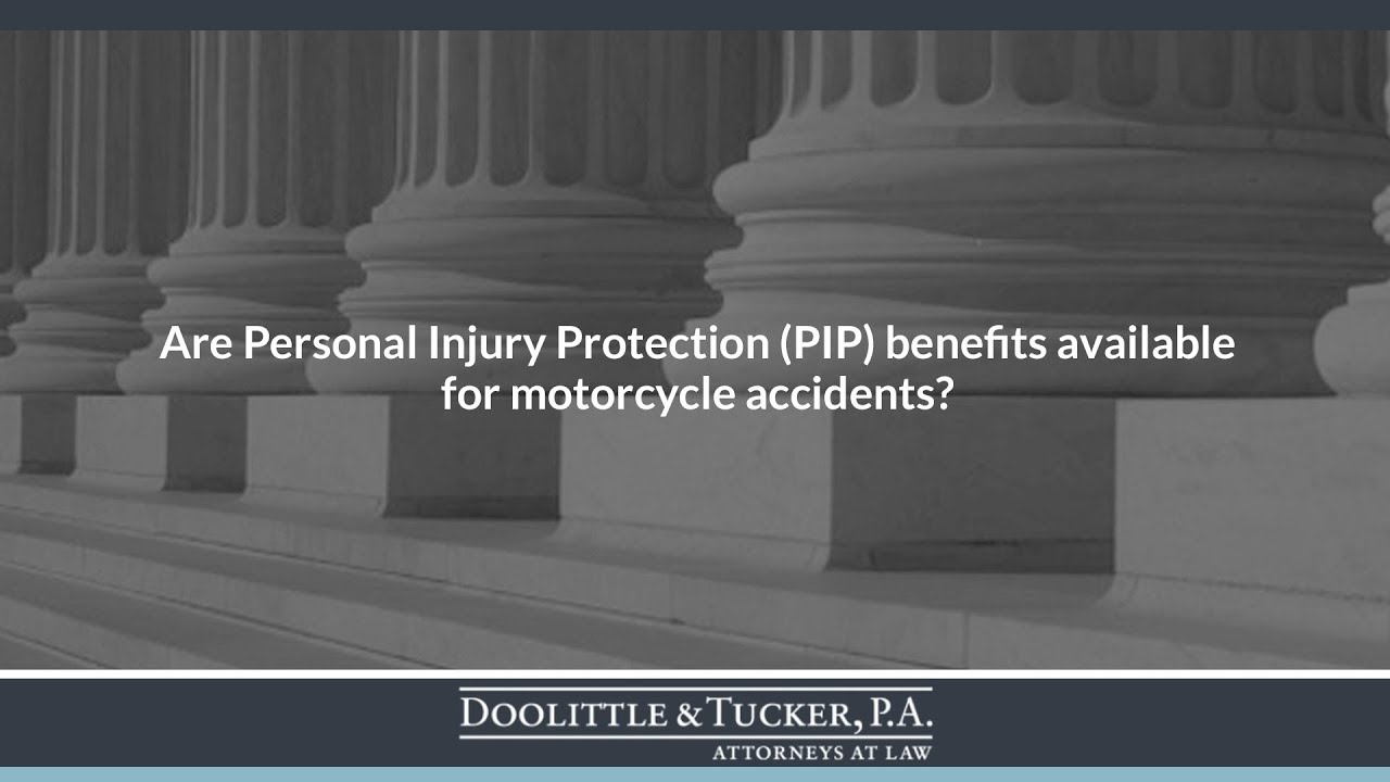 Are Personal Injury Protection (PIP) benefits available for motorcycle ...