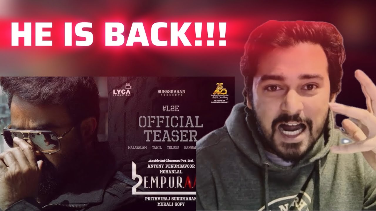 L2E Empuraan Teaser Reaction | Mohanlal - YouTube