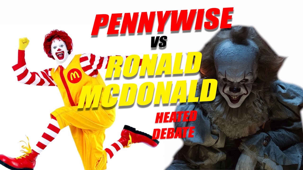 PENNYWISE VS RONALD MCDONALD: Funny Clown Battle/Debate - TLTS #clowns ...