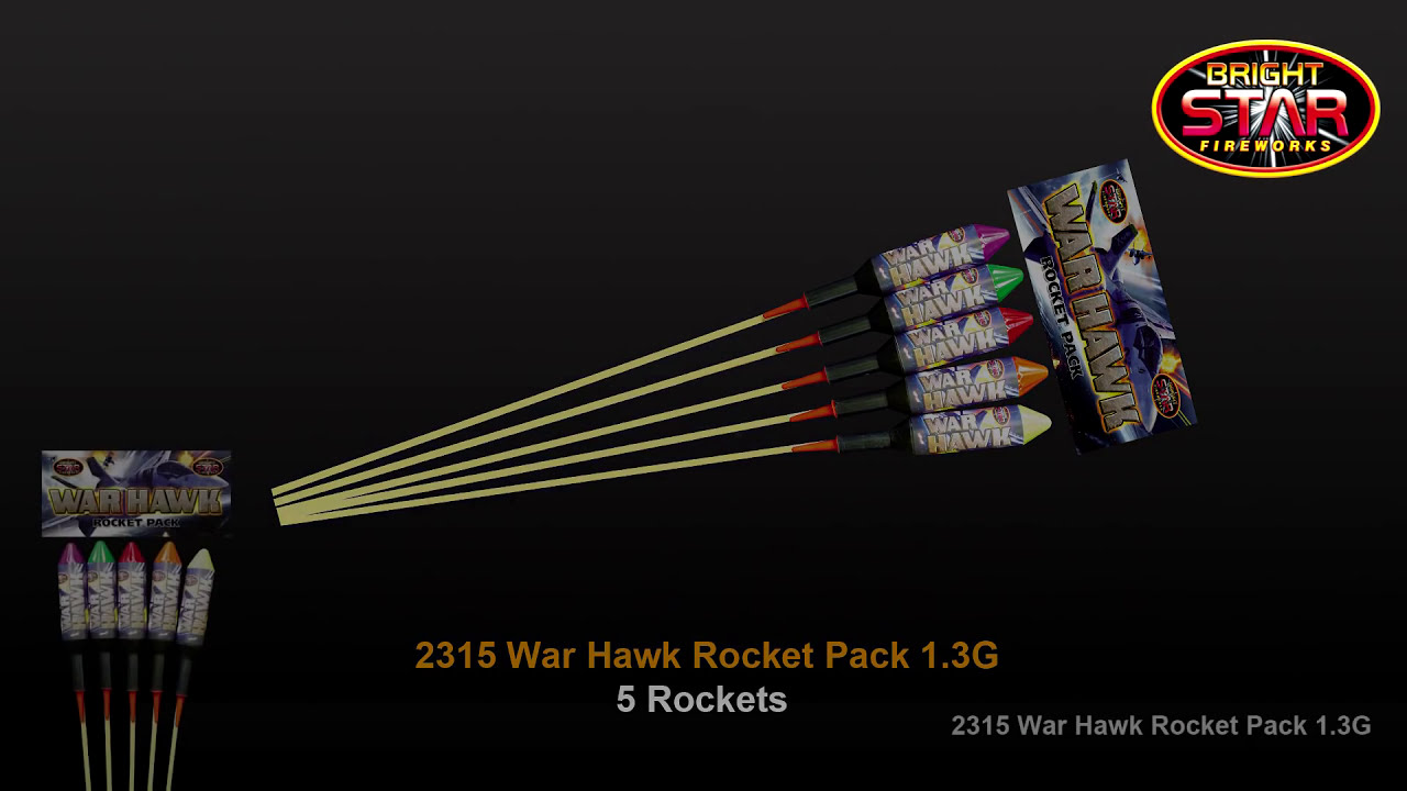 War Hawk Rockets by Bright Star Fireworks - YouTube