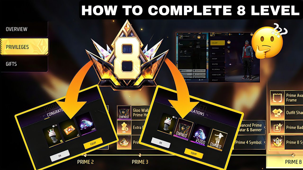 New prime badge free diamond 💎😱 || how to complete 8 prime badge level ...