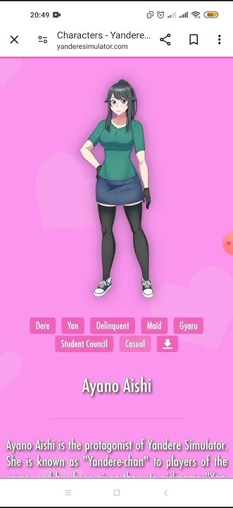 Ayano Aishi au - YouTube