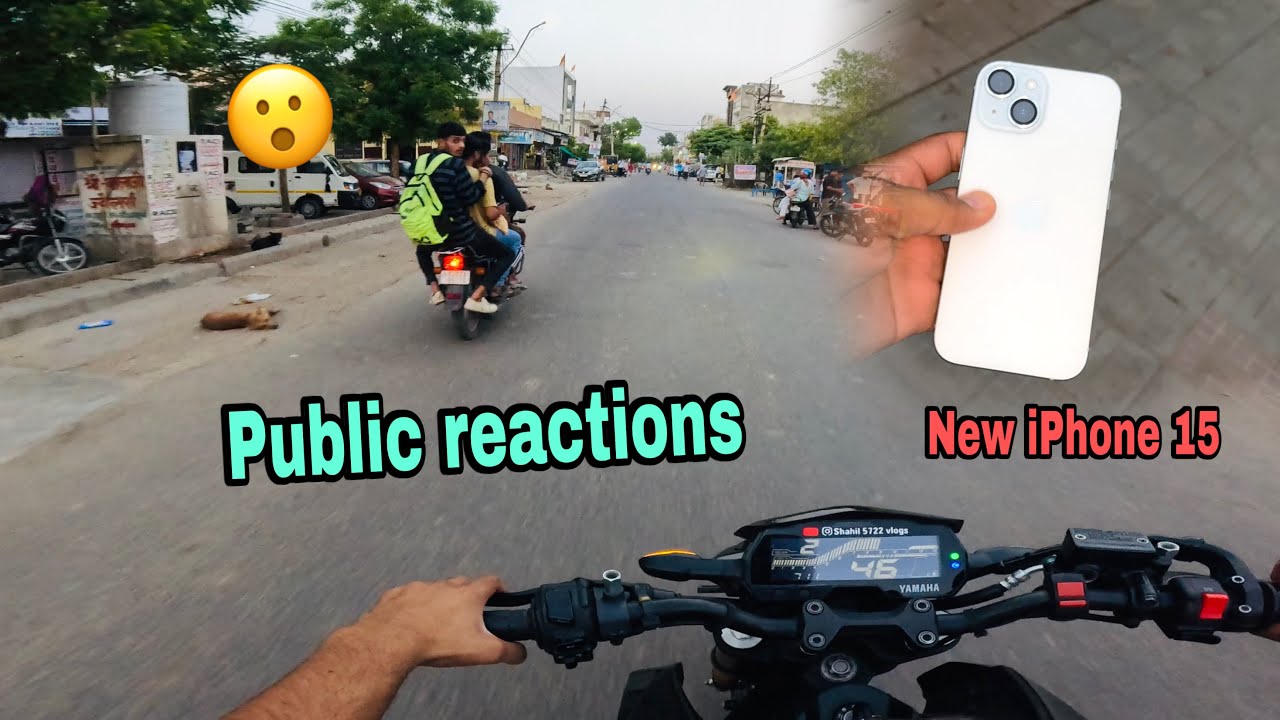 Public reactions on Yamaha MT15 full modified 😍 || New iPhone 15 - YouTube