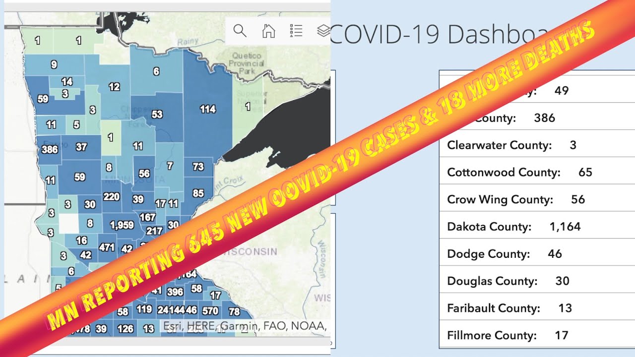 Minnesota Reporting 645 New COVID-19 Cases & 18 More Deaths Tuesday ...