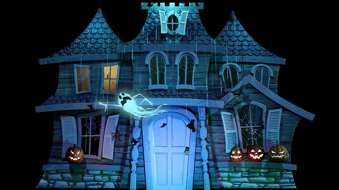 "Halloween Haunted House Facade" by Spectral Illusions - YouTube
