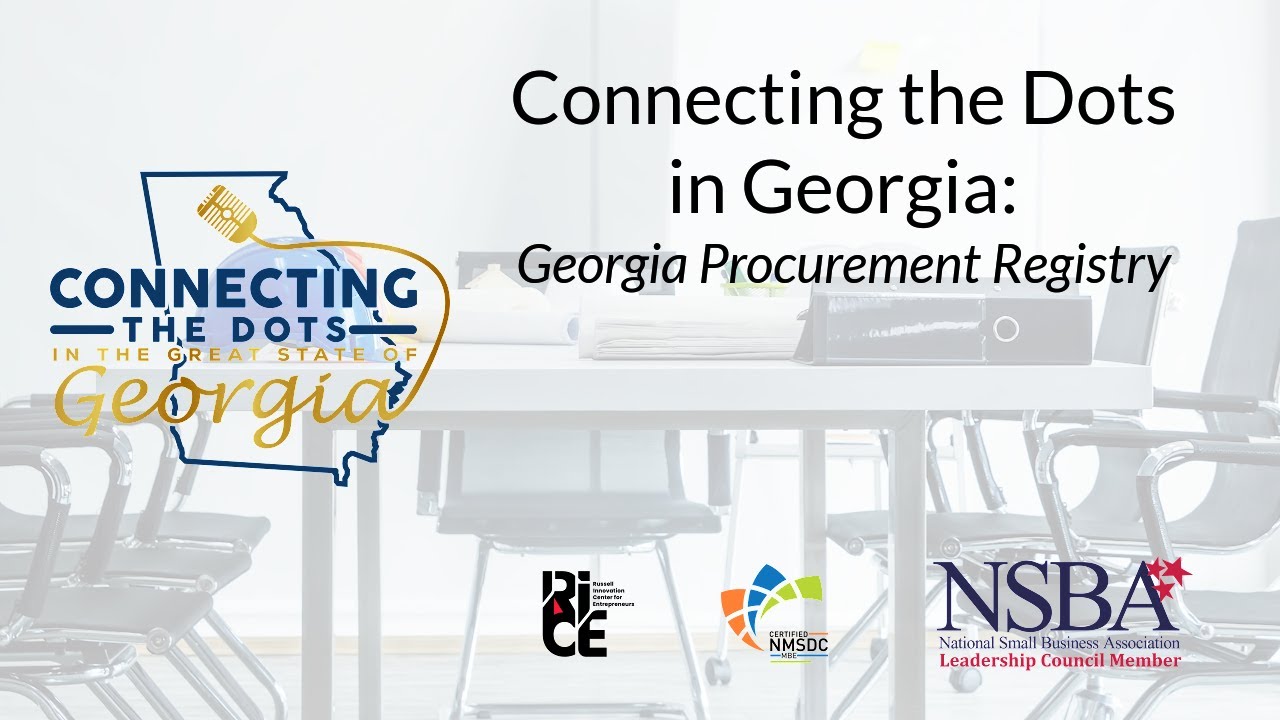 Connecting the Dots in the Great State of Georgia: Georgia Procurement ...