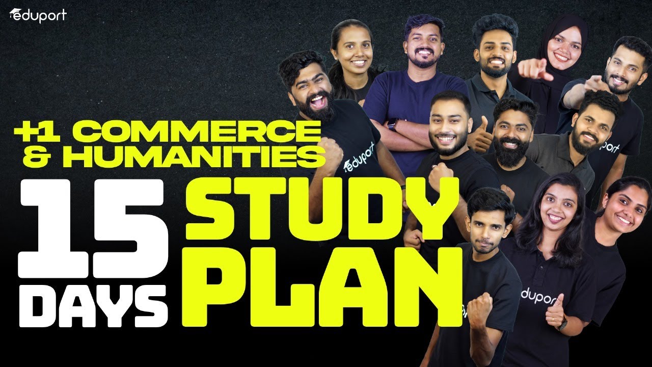 Plus one Commerce & Humanities | 15 Days Study Plan | Eduport - YouTube