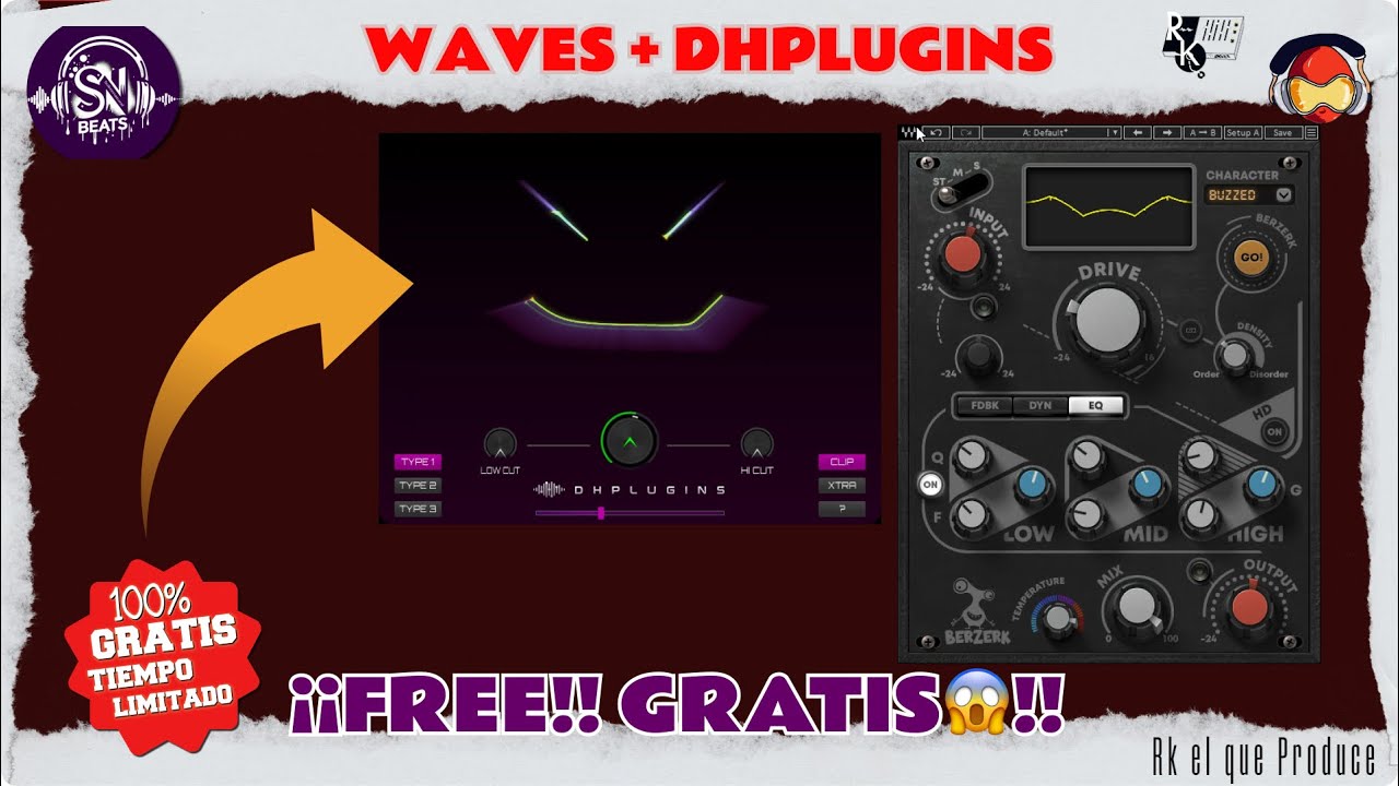FREE🎁🙌WAVES BERZERK DISTORTION + DH PLUGINS BAS FACE LIMITED TIME🕐📆 - YouTube
