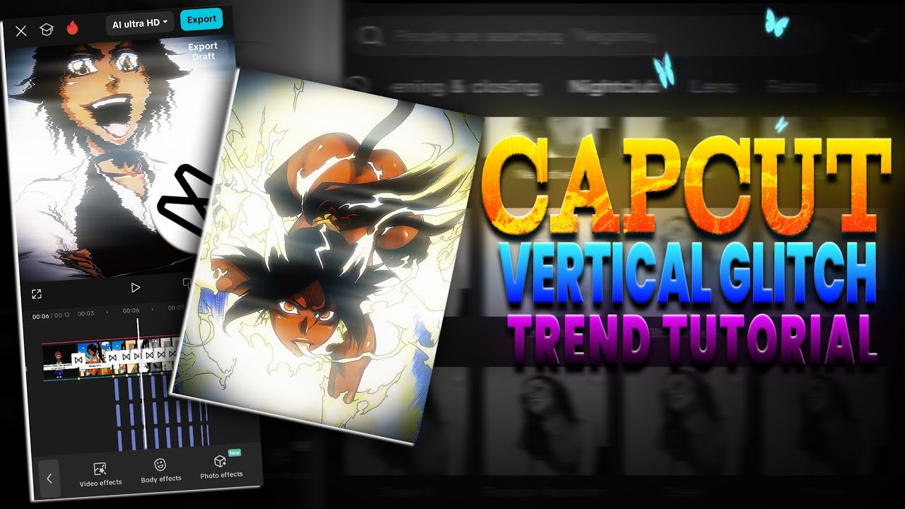 How To Make A Vertical Glitch Tutorial In Capcut | Vertical Shake Trend Tutorial - YouTube