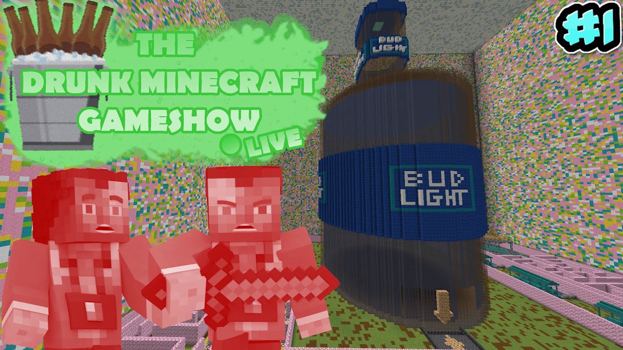 I Hosted A Drunk Minecraft Gameshow Event (PART 1) - YouTube