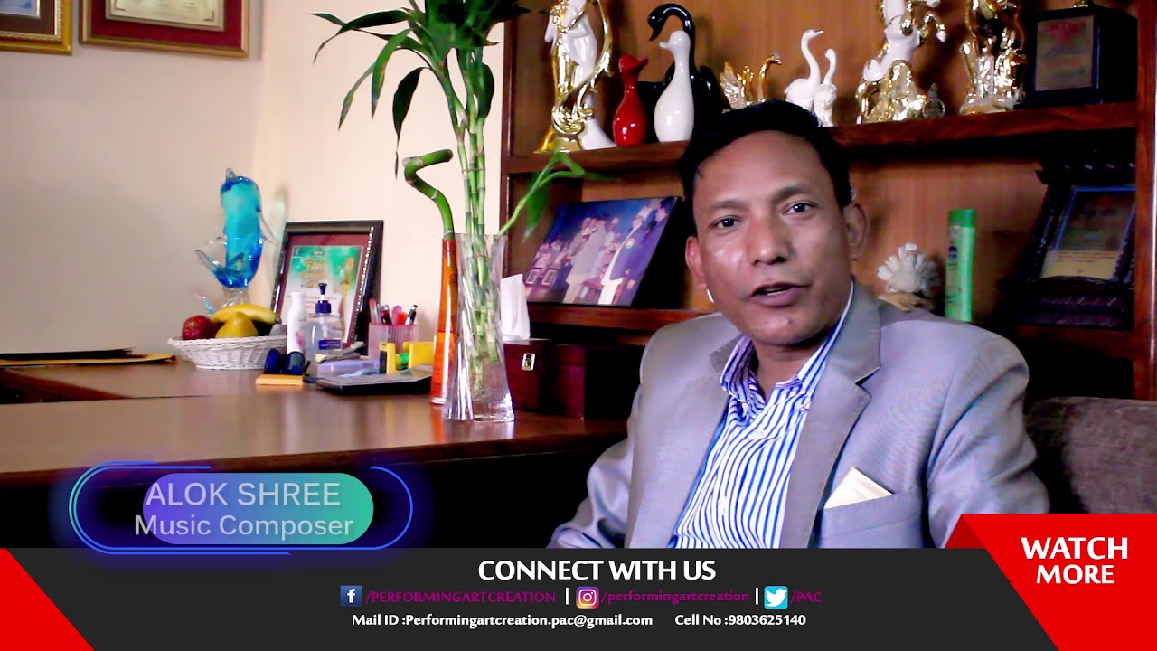 Music Composer ALOK SHREE delivering his best wishes for PAC SHOW WITH ...