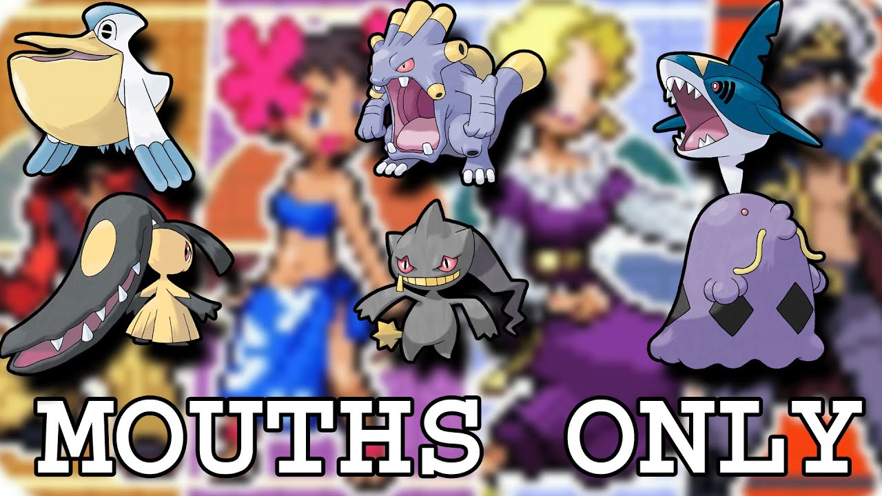 Pokémon Emerald Mouths Only Elite Four - YouTube