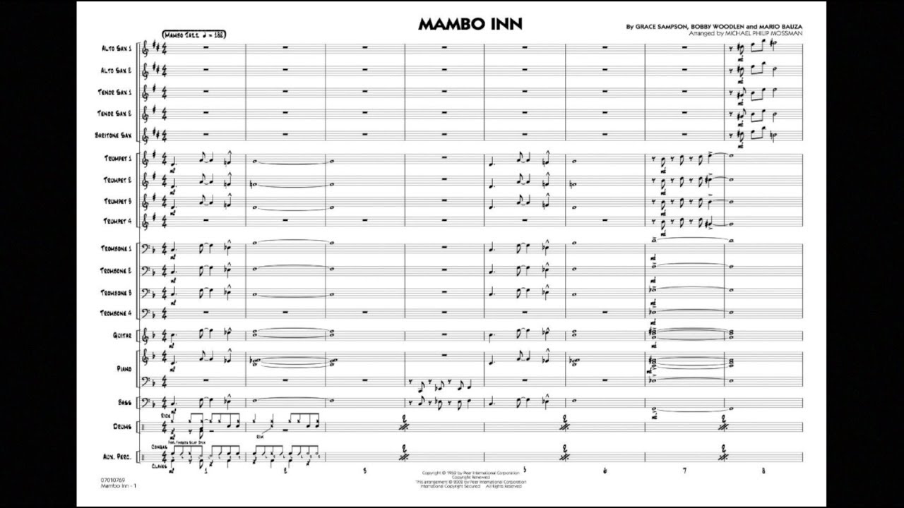Mambo Inn arranged by Michael Philip Mossman - YouTube