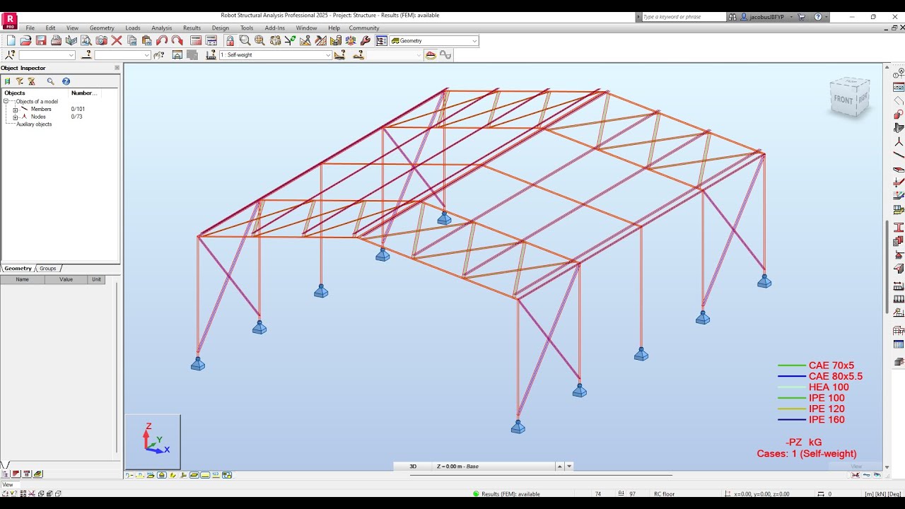 Robot Structural Analysis Steel Member Design - YouTube